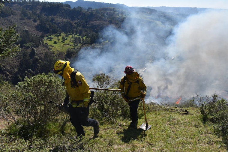 CAL FIRE CZU Conducts Controversial Controlled Burn on Private Ranch