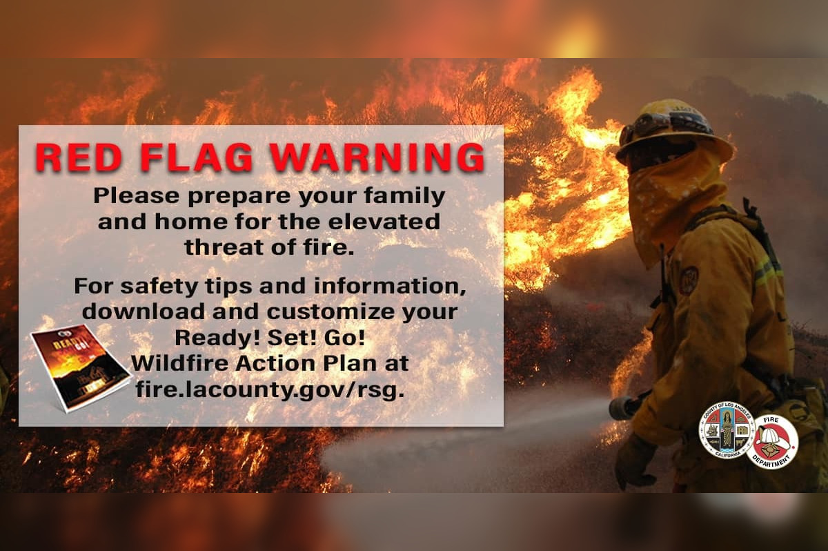Los Angeles County on Red Flag Alert, Escalating Wildfire Risks and
