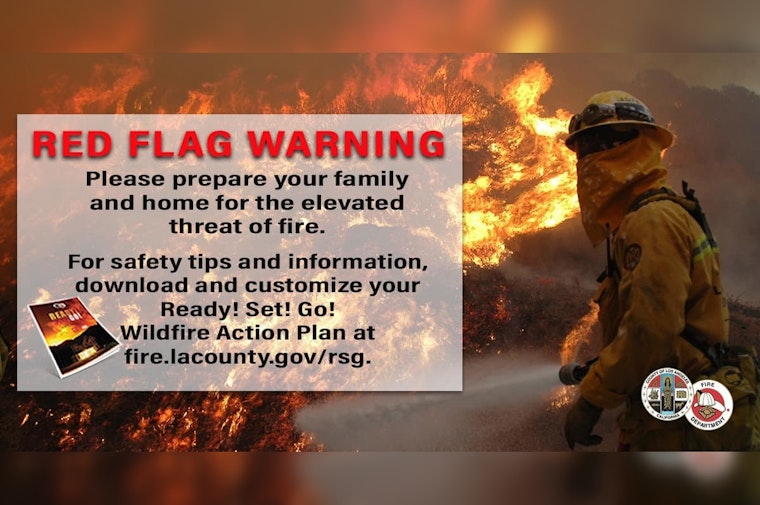 Los Angeles County on Red Flag Alert, Escalating Wildfire Risks and