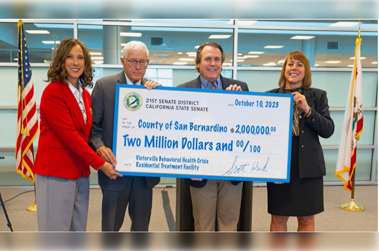 Senator Wilk Secures $2 Million Grant for Victorville Mental Health