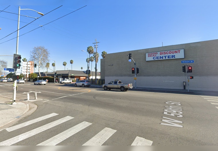 Three Injured as Vehicle Collides with Commercial Building in Los