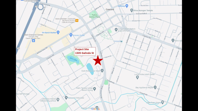 1335 Galindo Street Construction Temporarily Blocks Lane for