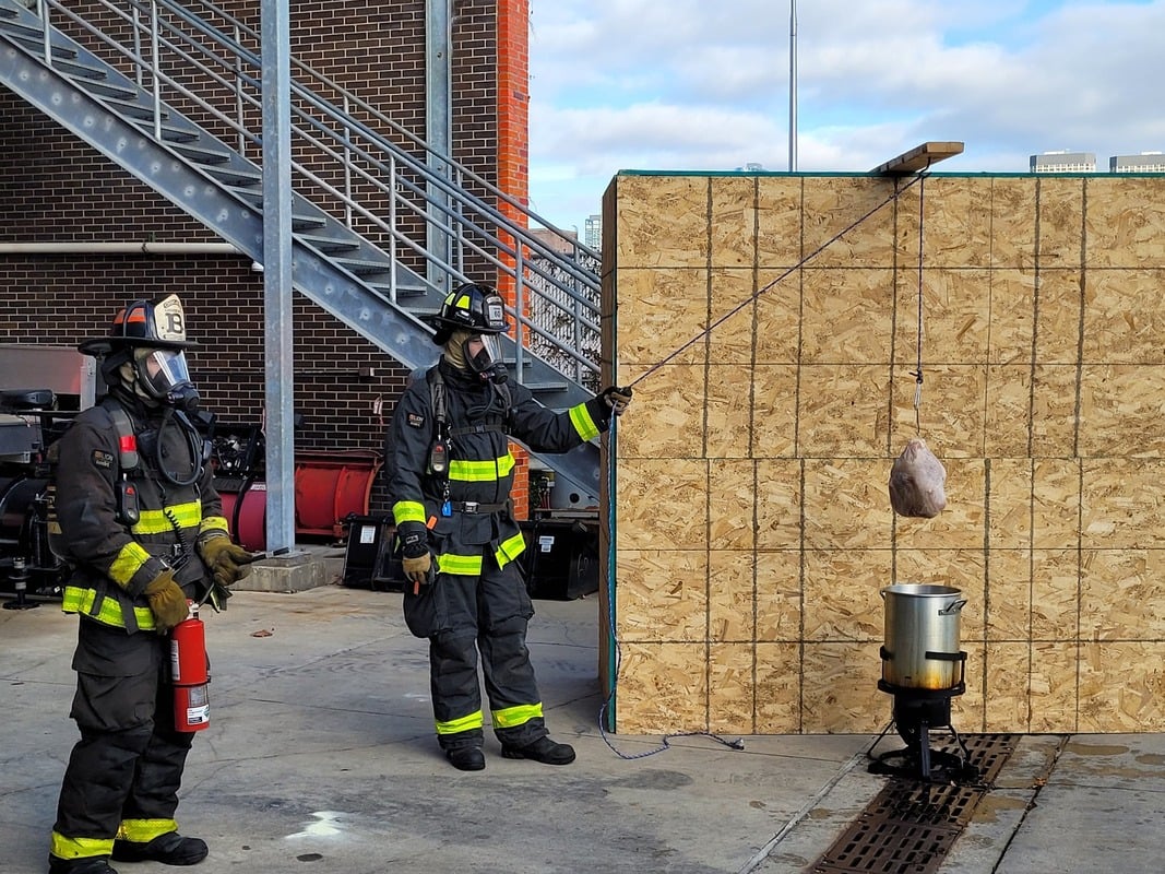 Chicago Fire Department Shares Turkey Frying Tips for a Safe