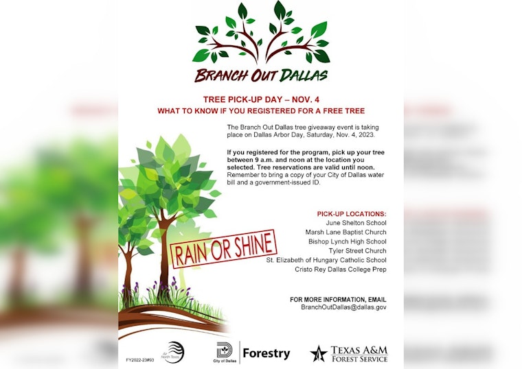 Dallas Residents Branch Out with 2,600 Free Trees for Arbor Day