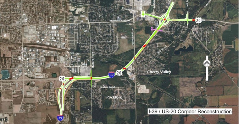 $247.6M Rebuild I-39 Project Kicks Off in Rockford and Cherry Valley: