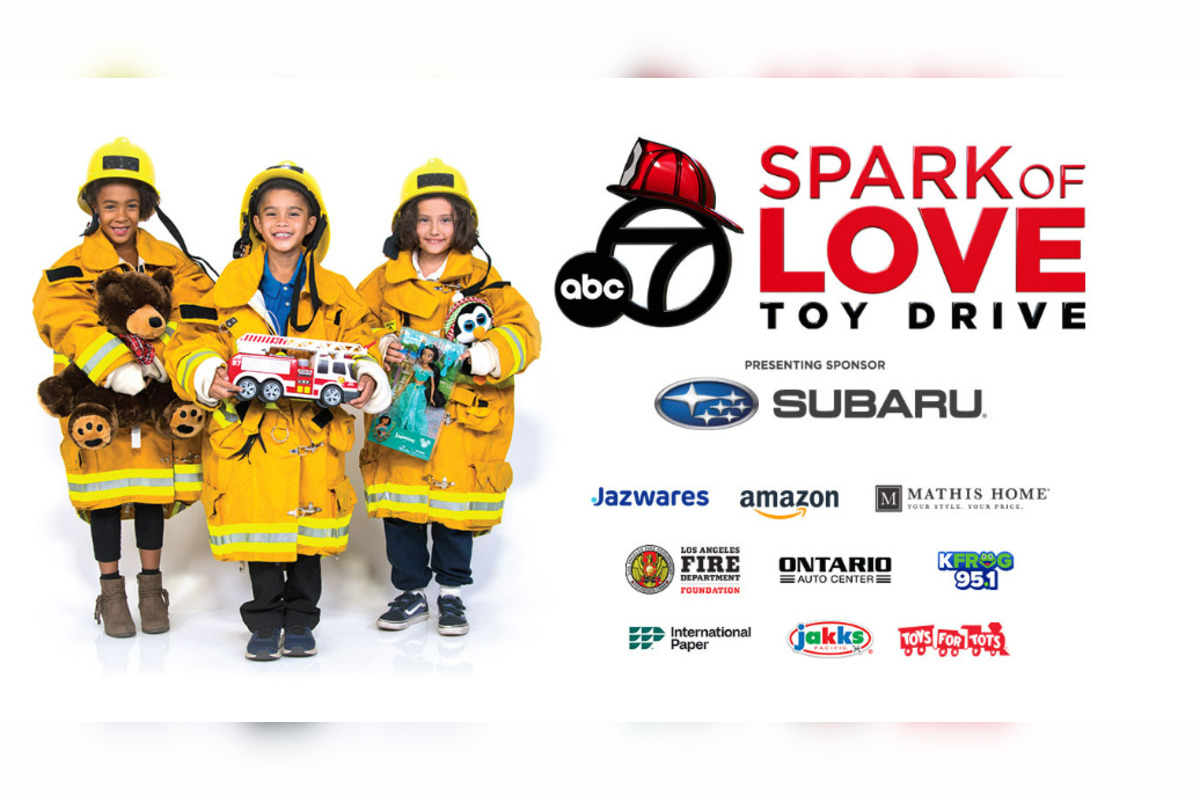 LA's Fire Dept and ABC7 Stoke the 'Spark of Love' Toy Drive