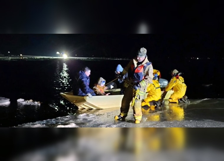 122 Ice Fishermen Rescued From Stranded Ice Floe on Upper Red Lake
