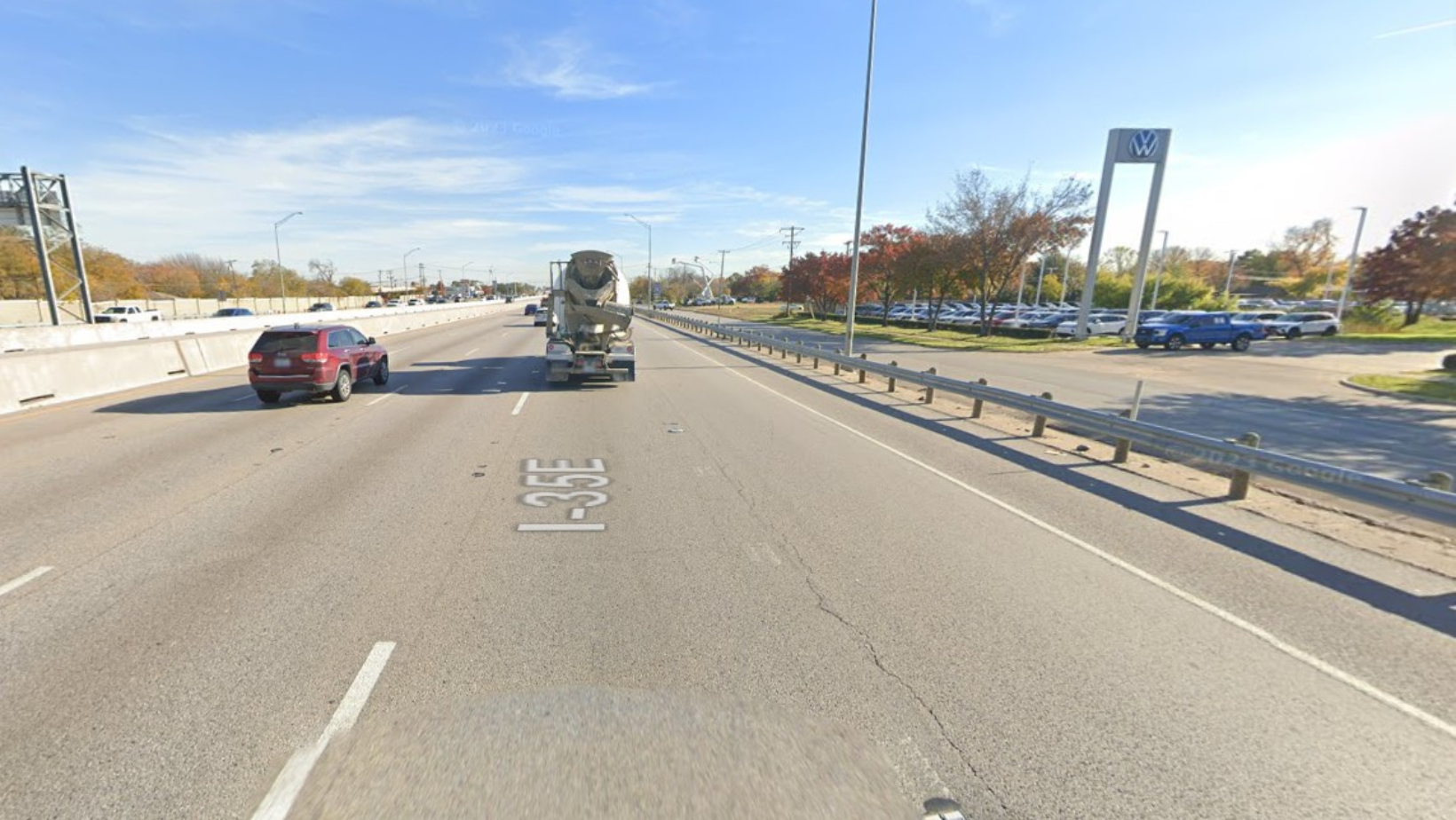 18-Wheeler Fire Shuts Down Lanes on I-35E Near Lewisville, Causes