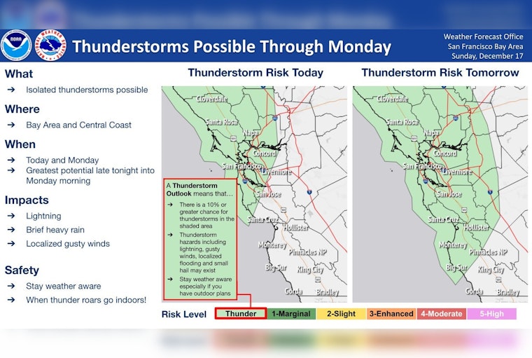 Bay Area on High Alert, NWS Warns of Imminent Storms and Thunder as