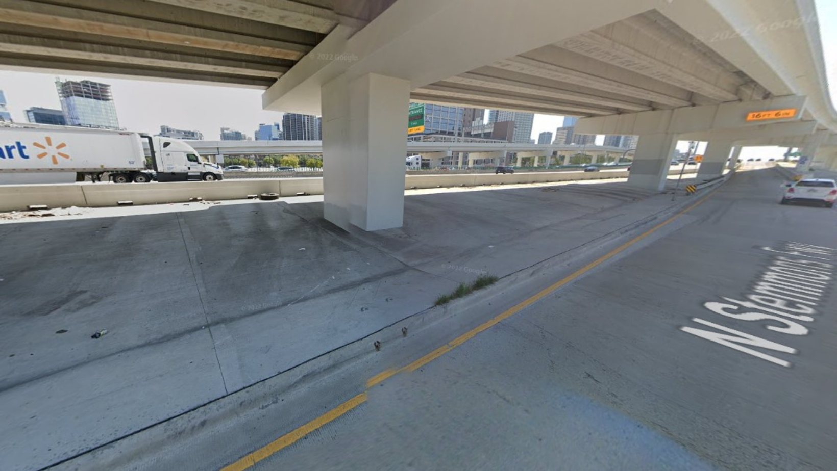 Driver Rescued After Sherwin Williams Truck Dangles Off Dallas Bridge