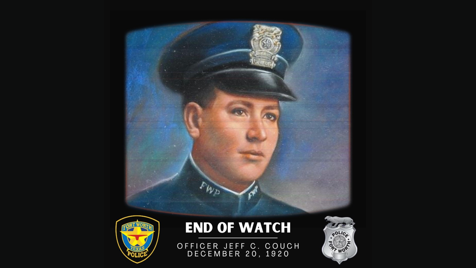 Fort Worth Police Department Honors Fallen Officer Jeff C. Couch on