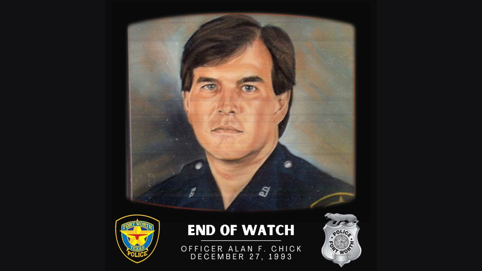Fort Worth Police Honor Late Officer Alan F. Chick on 30th Anniversary