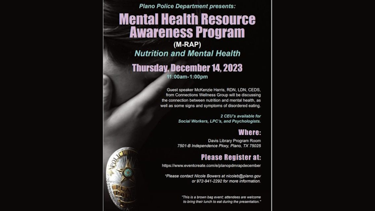 Plano Police Department Promotes Well-Being with Mental Health and