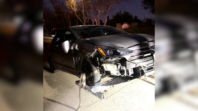 Suspected Vehicle Thief Arrested After Multi-Crash Chase and Foot