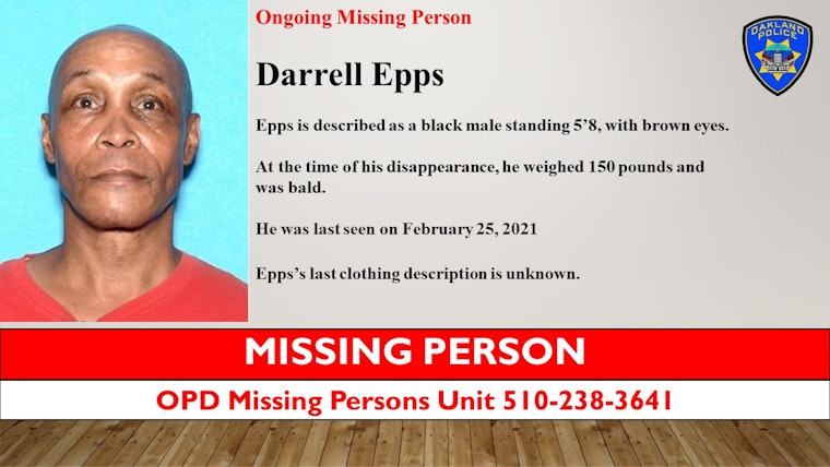 Desperate Search in Oakland: Darrell Epps Still Missing Since February