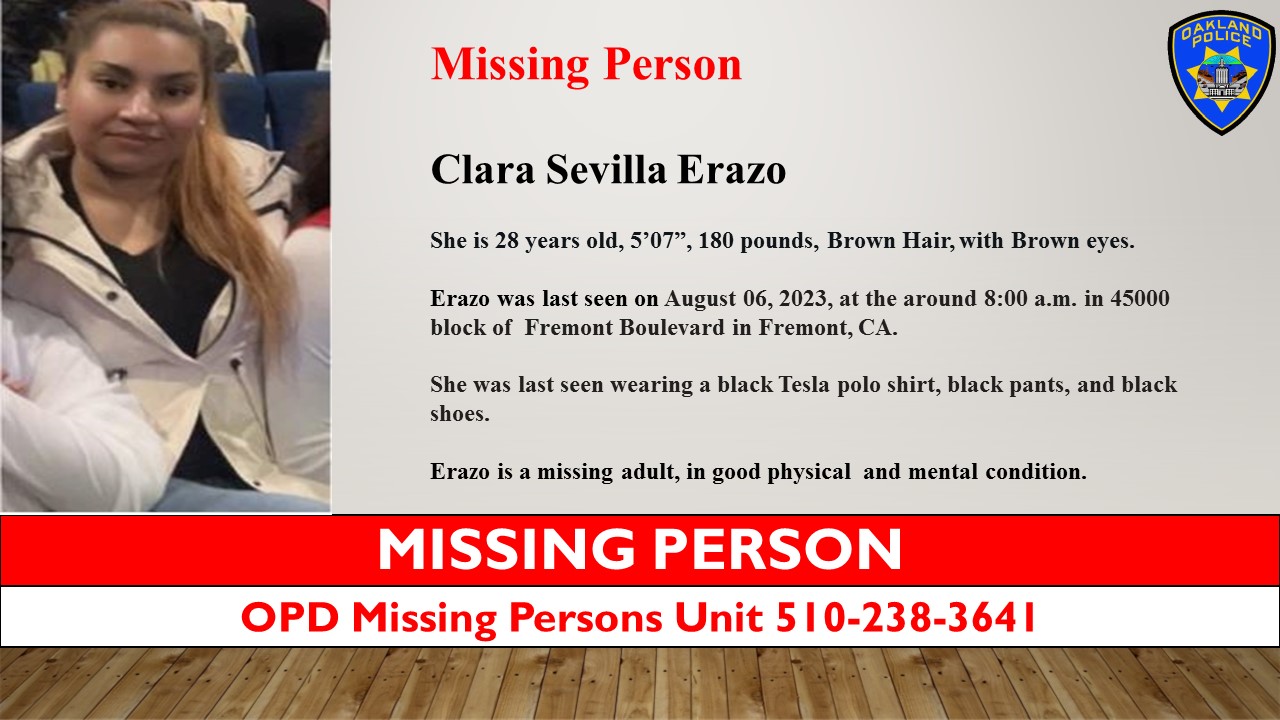 Update: Oakland PD Searches for Missing Woman - Found