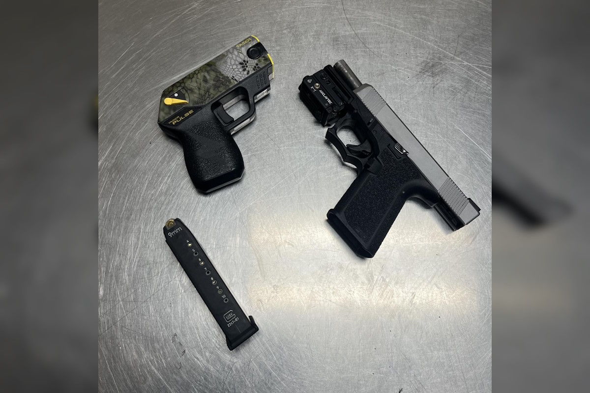 Gun & Taser Toting Convicted Felon from Modesto Apprehended in