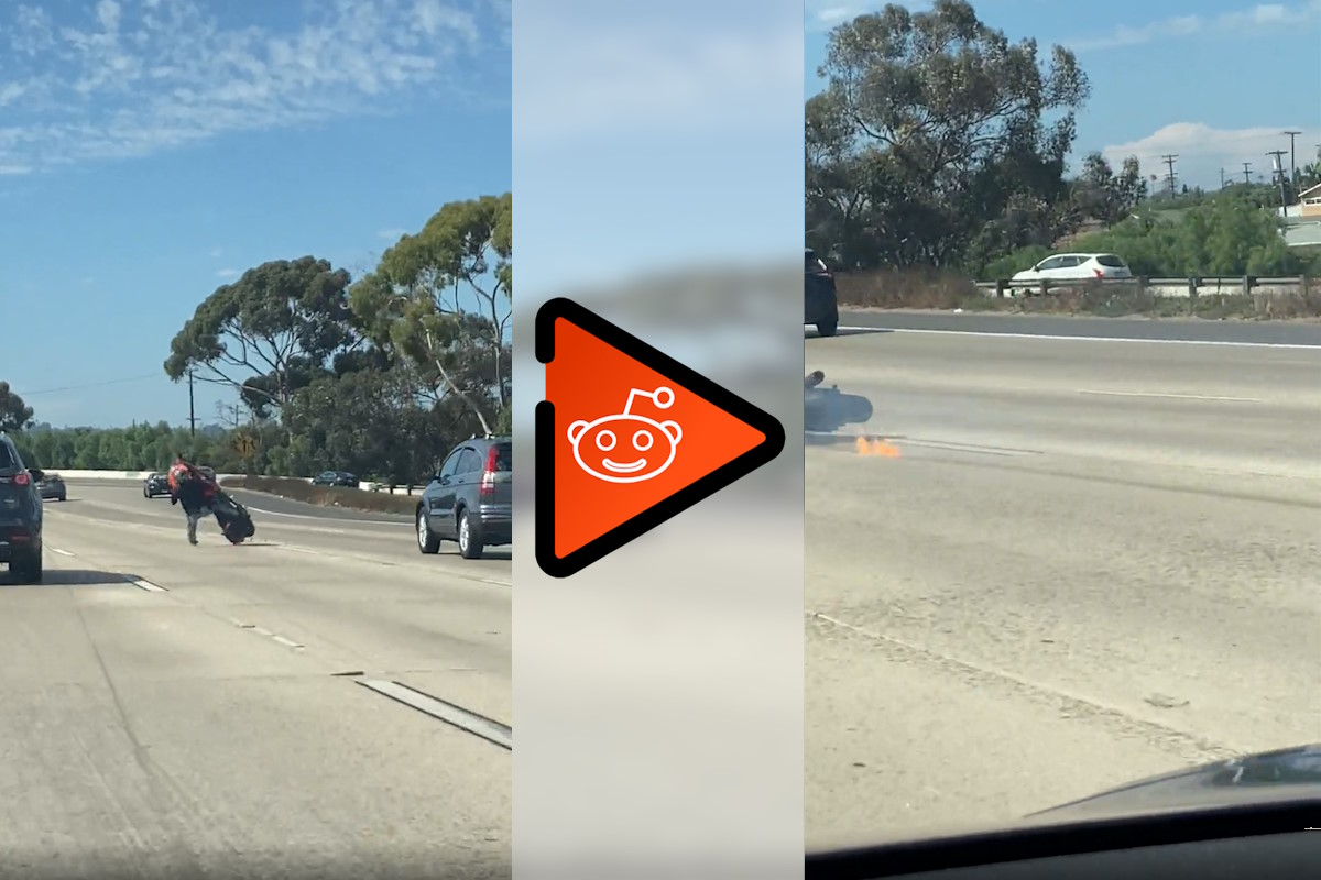 Reckless Motorcyclist's High-Speed Trick Endangers All During San