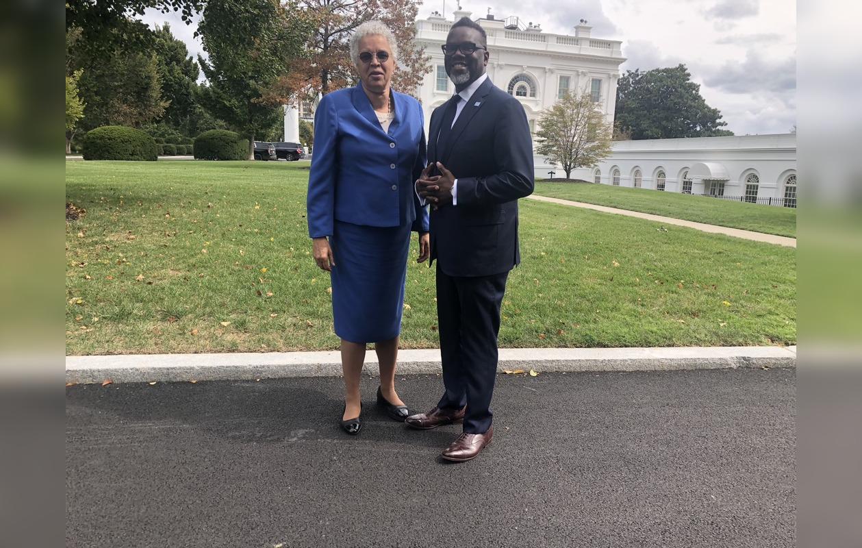 Chicago's Mayor and Cook County Board President United at White House