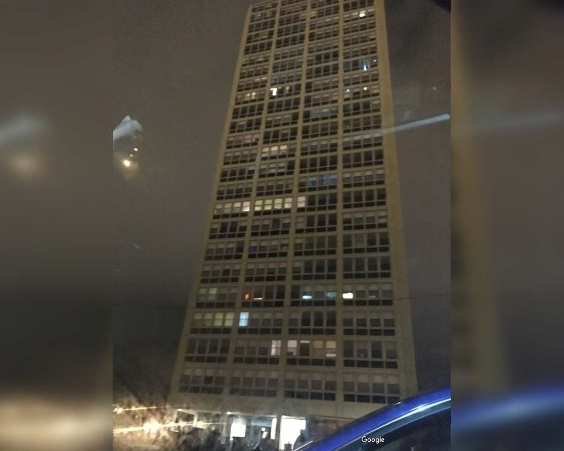 Smoke Pours from Windows as High-Rise Fire in Chicago's South Side