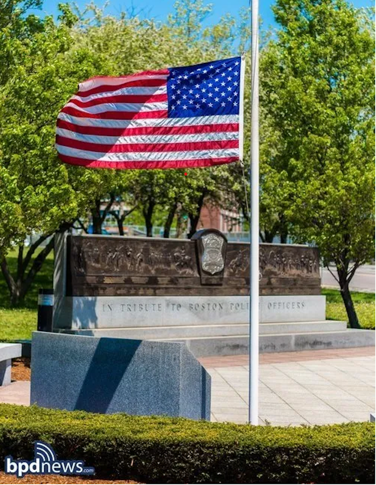 Remembering 9/11: Flags at Half-Staff Across Boston's Police