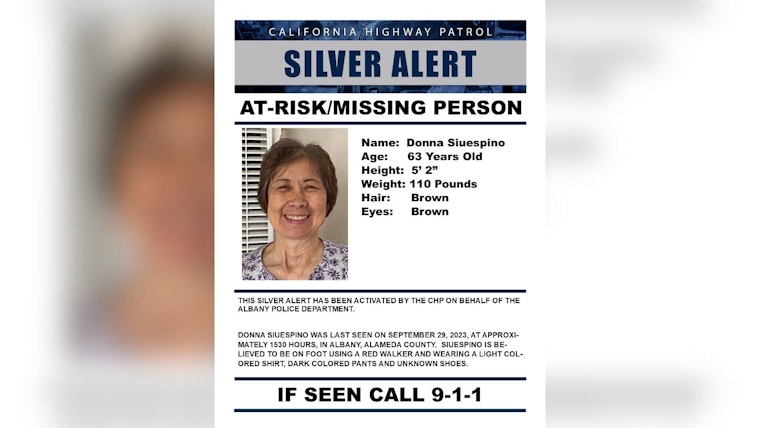 Silver Alert Issued For Missing 63 Year Old Woman Last Seen In Albany