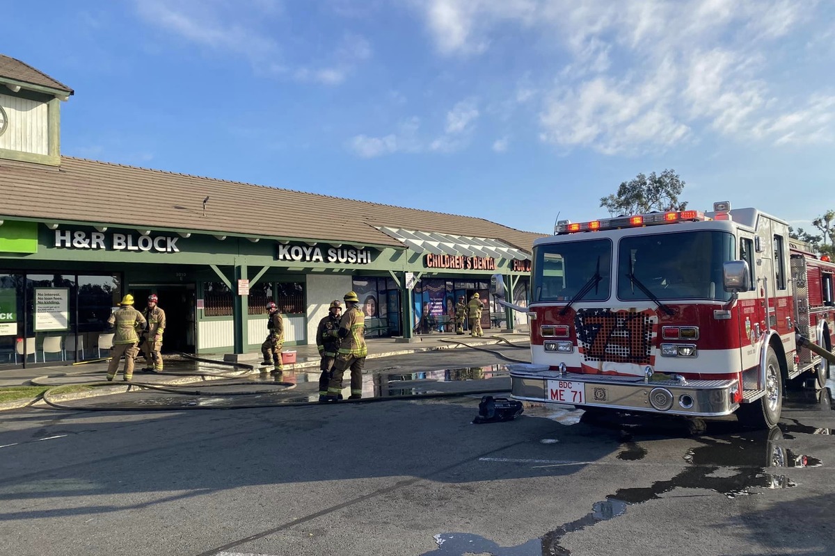 Firefighters Quell Blaze at Fontana Strip Mall, Save Multiple