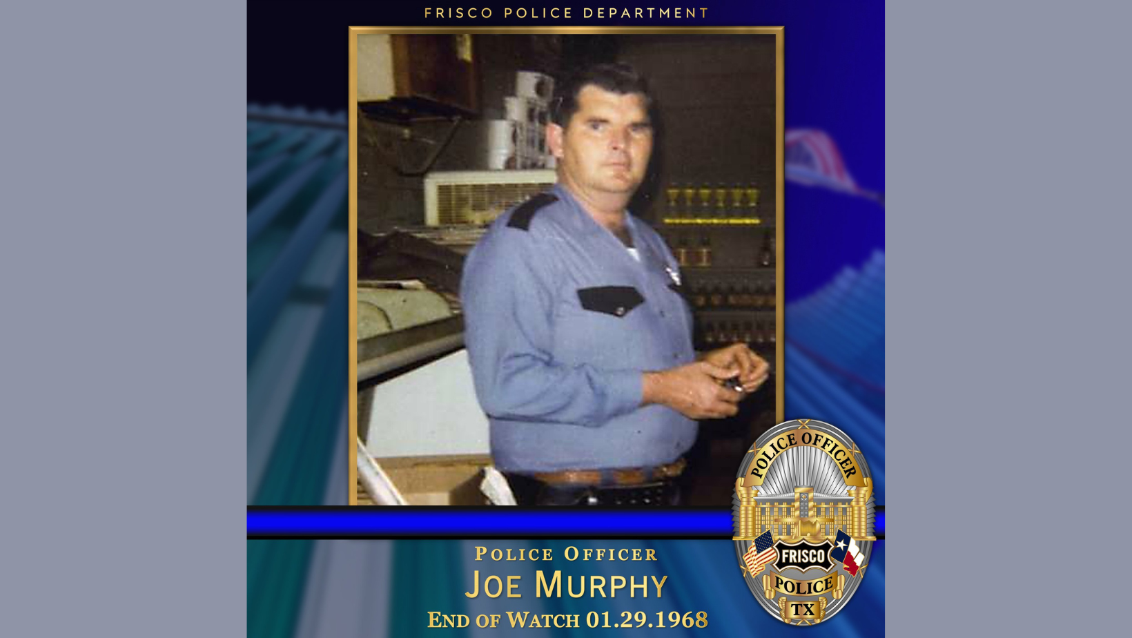Frisco Police Department Pays Tribute to Fallen Officer Joe Murphy,