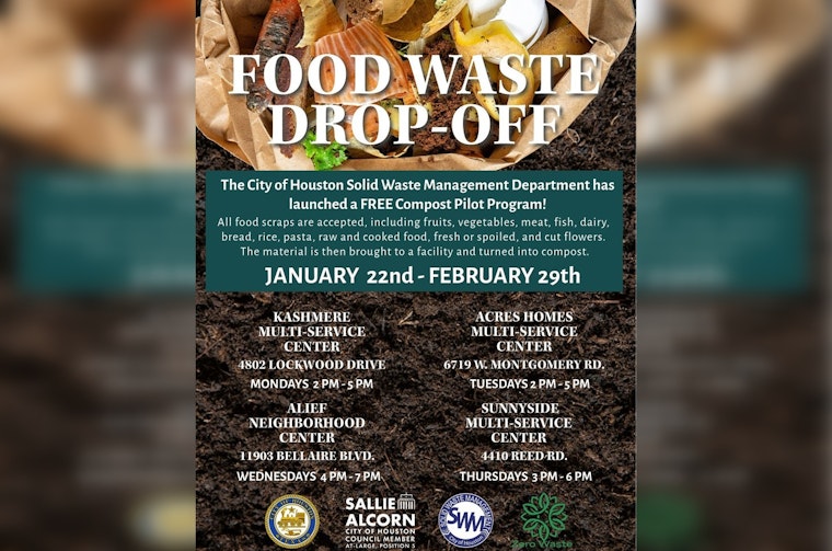Houston Launches New Food Waste Drop-Off Program to Bolster Citywide