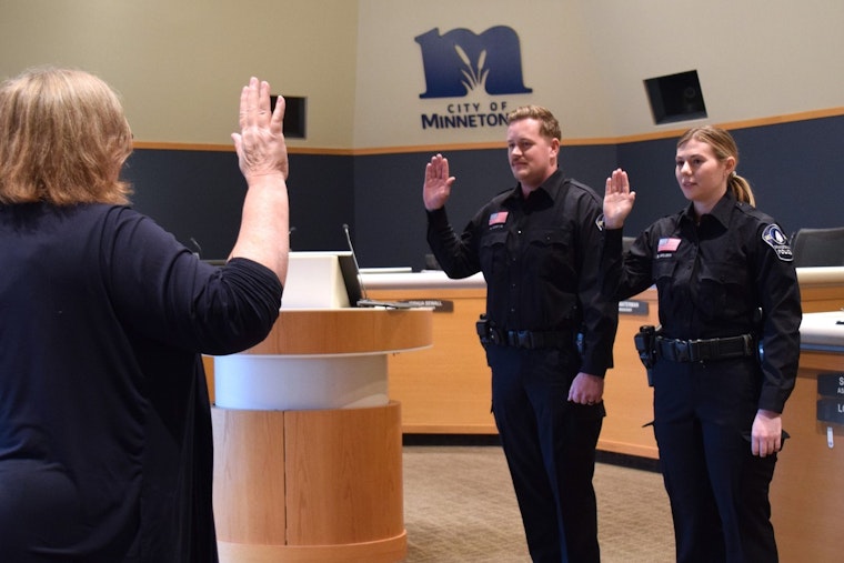 Minnetonka Police Department Welcomes New Officers Chaffin and Welbes
