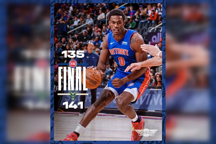 Pistons' Bench Erupts for 85 Points in Narrow Defeat to Bucks Despite