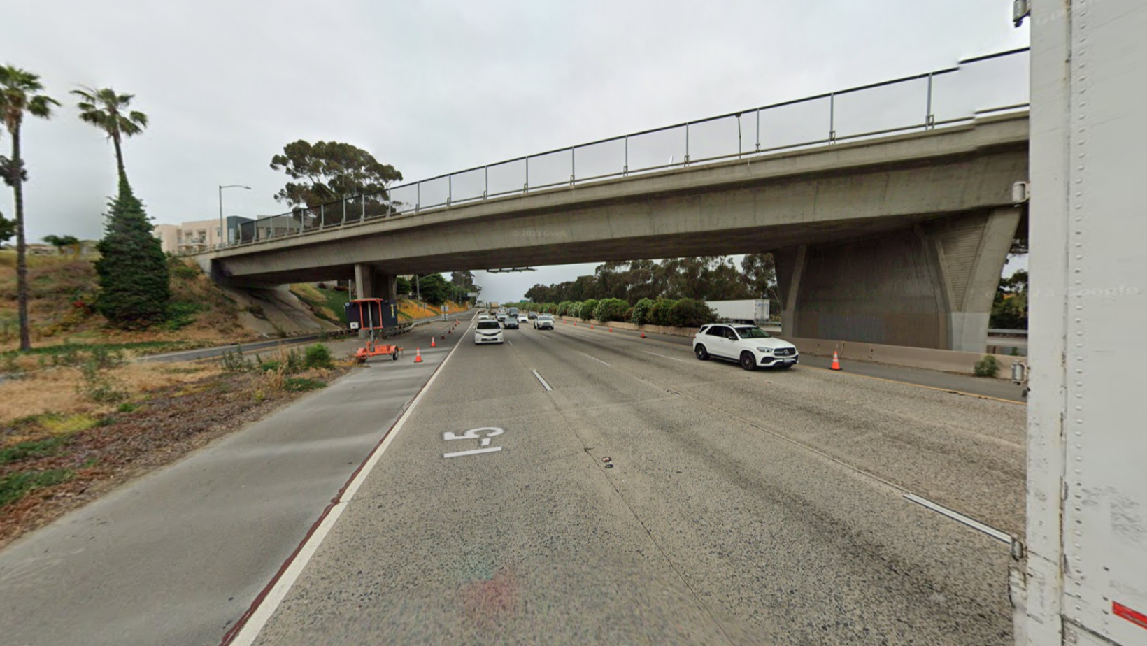 Pregnant Woman Injured by Rock Thrown from Overpass on I-5 in