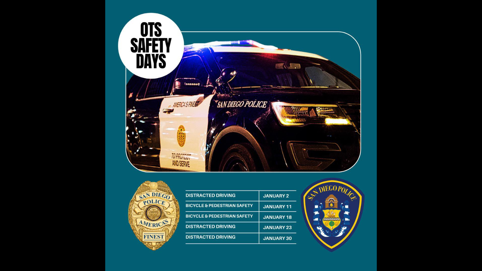 San Diego Police Increase Enforcement Against Distracted Driving to