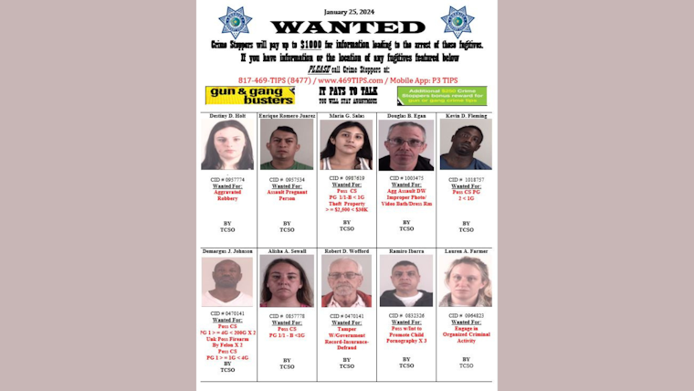 Tarrant County Sheriff's Office Enlists Public to Track 'Most Wanted'