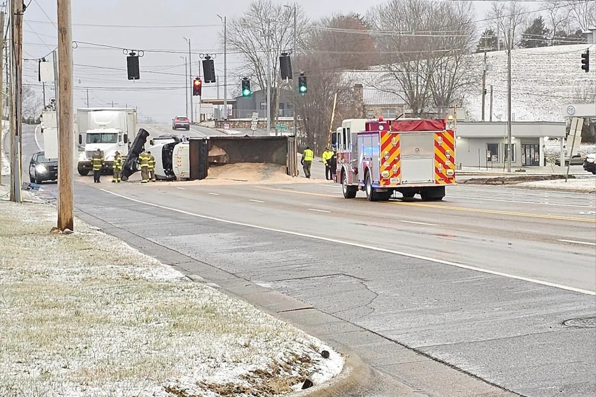TDOT Salt Truck Drivers Face Dangers as Two Vehicles Overturn in
