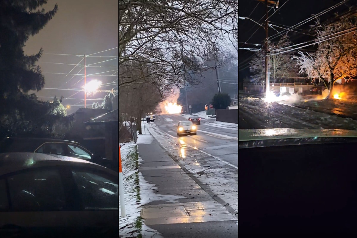 VIDEO: Portland's Winter Storm Sparks Other Electrical Fires and Chaos