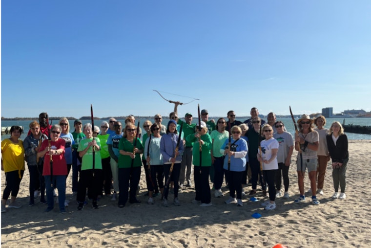 Boston Police and Charlestown Women Unite in Friendly Archery