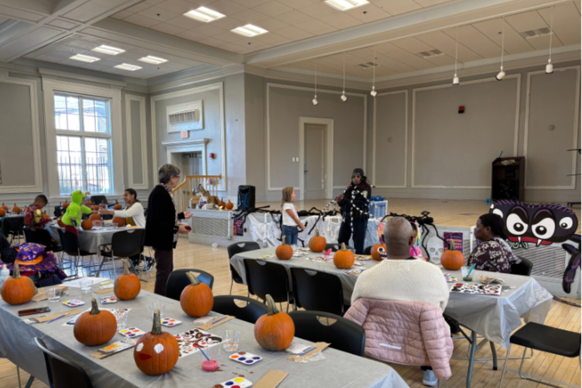 Boston Police Host Festive Pumpkin Painting Event for Kids at District