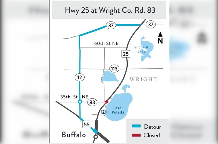 Buffalo-Monticello Roundabout at Hwy. 25 and CSAH 83 Opens Early to