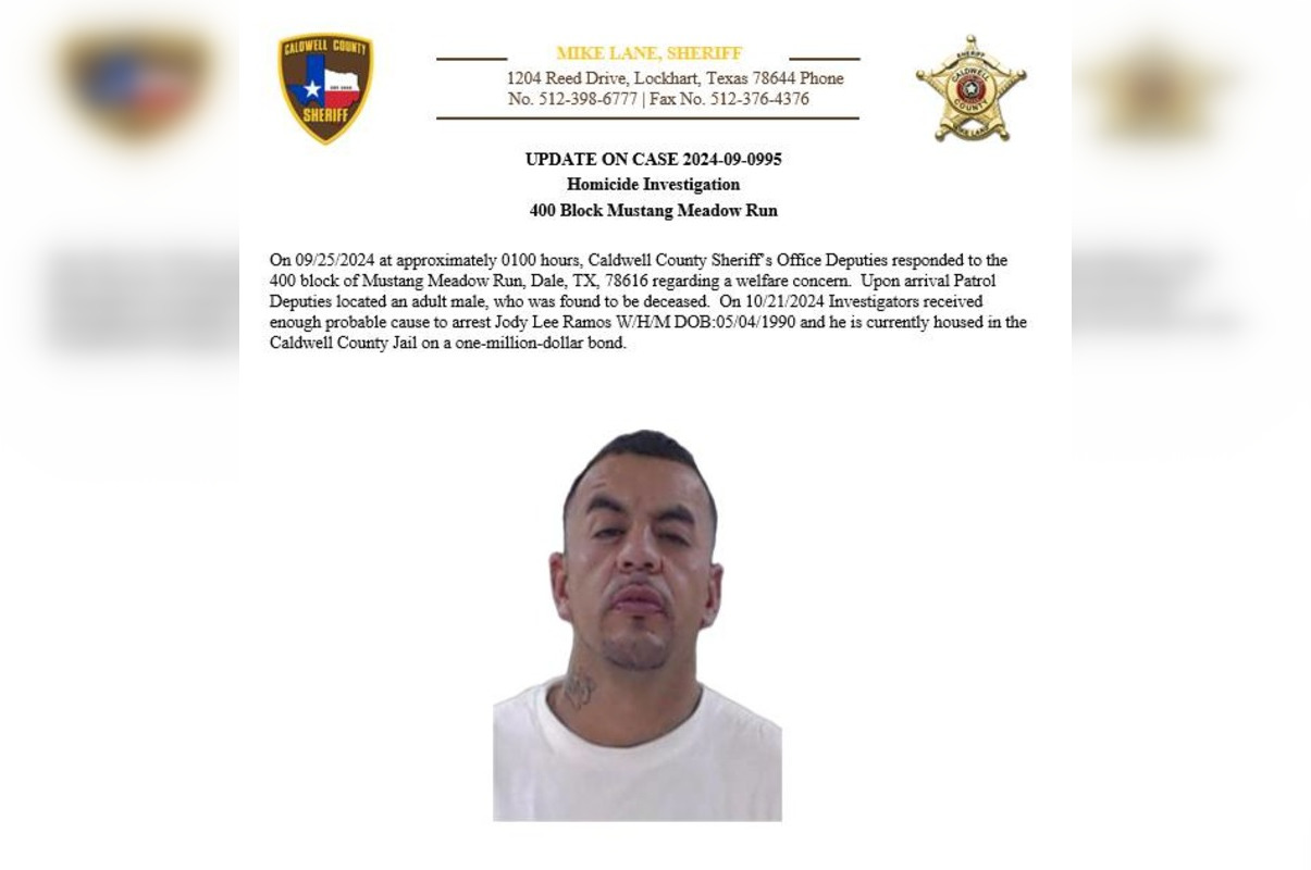 Caldwell County Man Arrested in Homicide Case, Held on $1 Million Bond