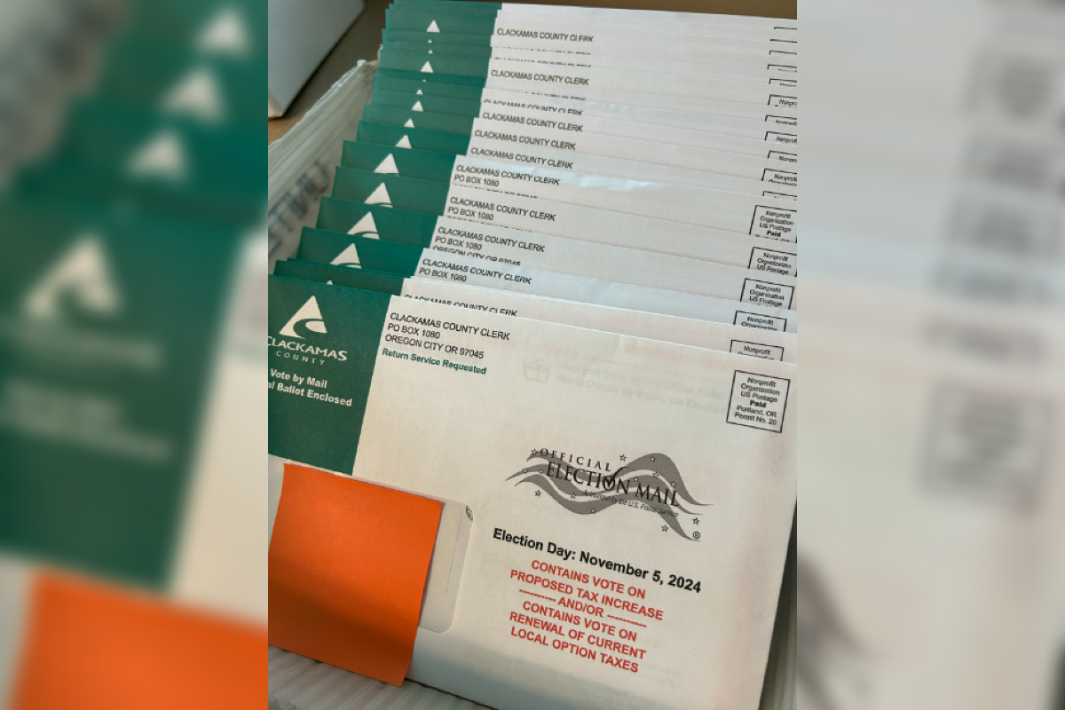 Clackamas County Sends 320,000 Ballots for November Election, "Track