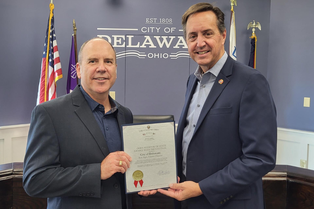 Delaware, Ohio Recognized for Excellence in Fiscal Practices with