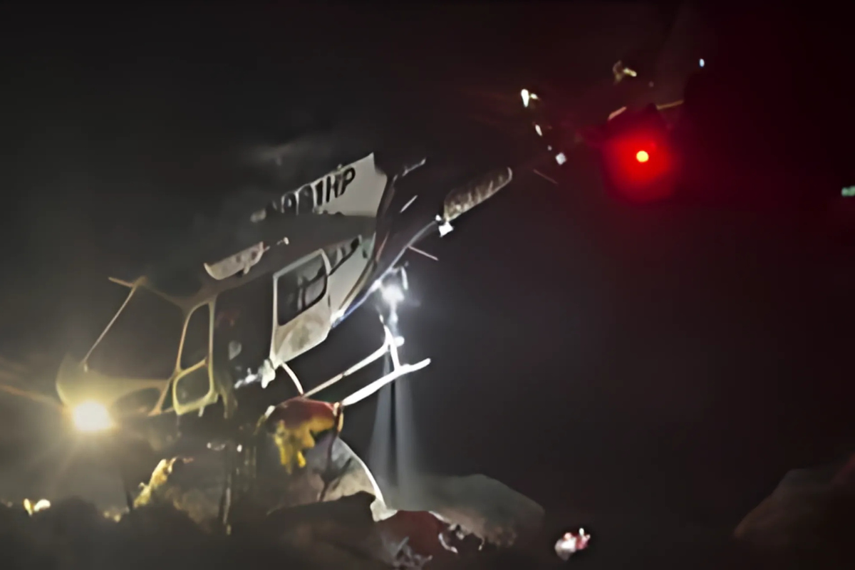 VIDEO: Elderly Hiker Rescued from Steep Ravine Trail by CHP Helicopter