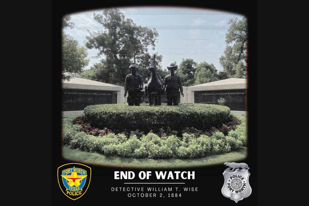 Fort Worth Police Department Honors Memory of Detective W.T. Wise on