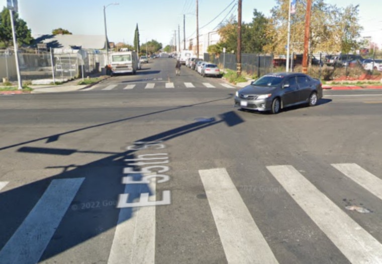 Los Angeles Firefighters Quell Blaze at Vacant South Park Building, No