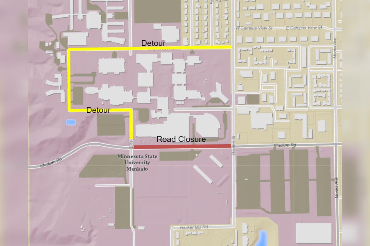 Mankato's Stadium Road Closure for High School Football Showdown