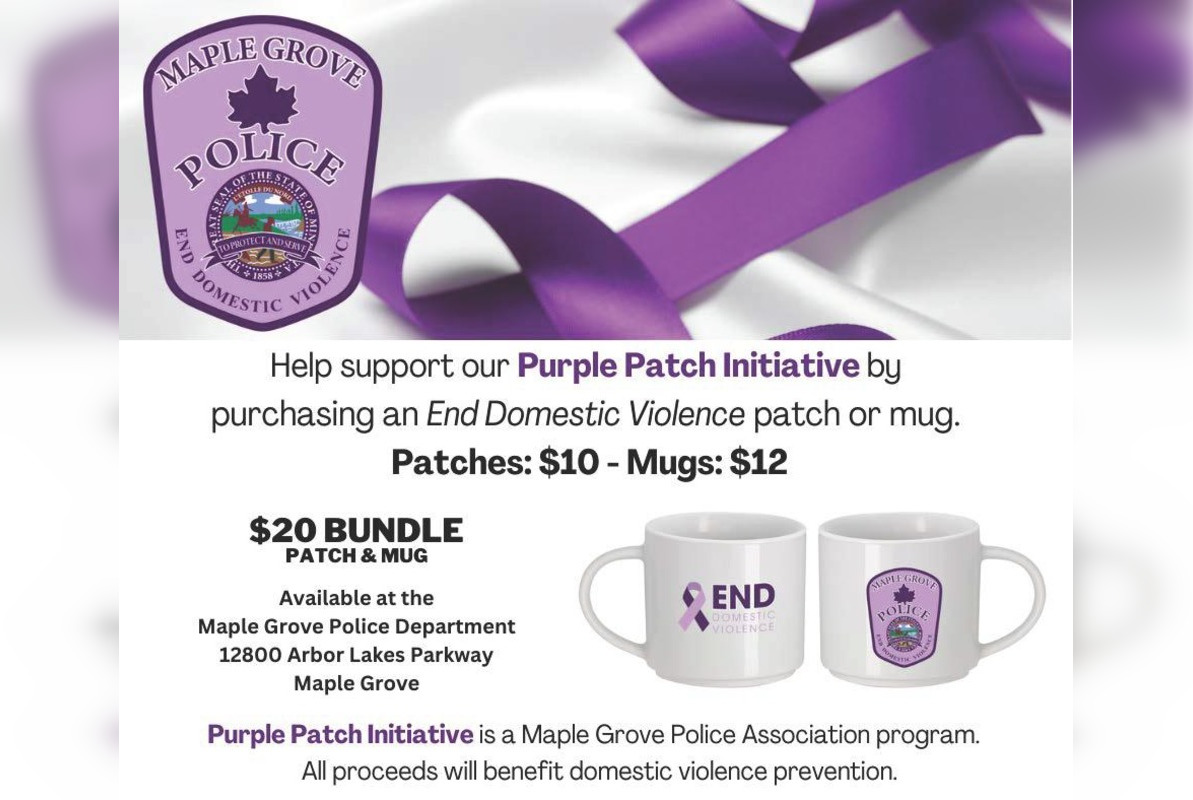 Maple Grove Police Launch Purple Patch Initiative to Support Domestic