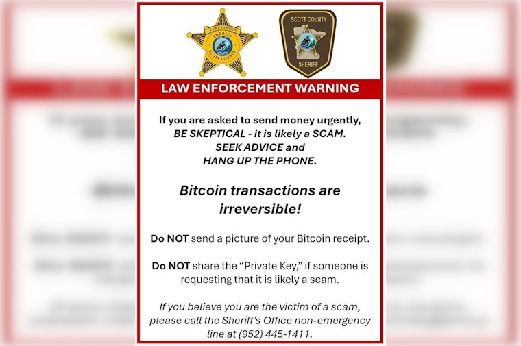 Scott County Sheriff's Office Alerts Public on Rising Crypto Scams