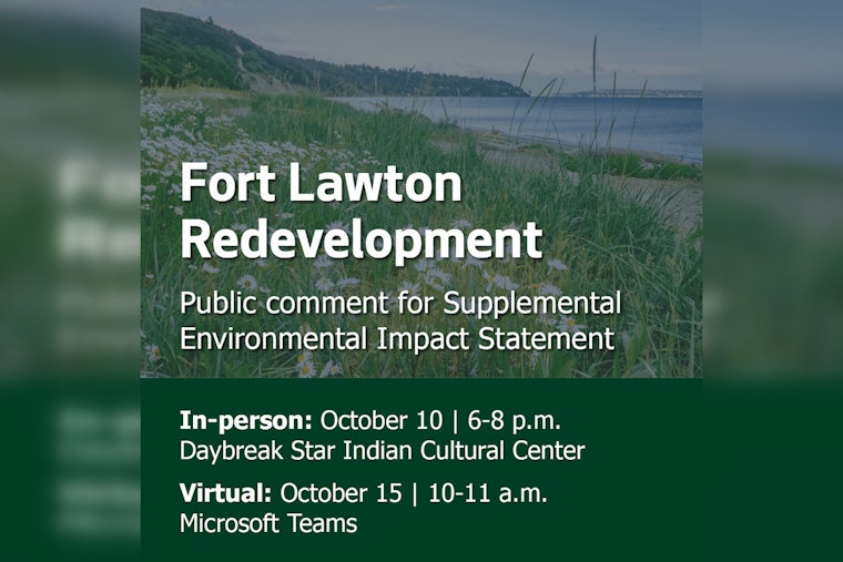 Seattle Residents Invited to Shape Fort Lawton's Future with Upcoming