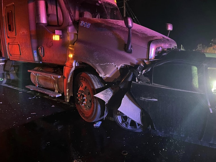 Several Injured in Multi-Vehicle Collision Involving Semi-Truck in